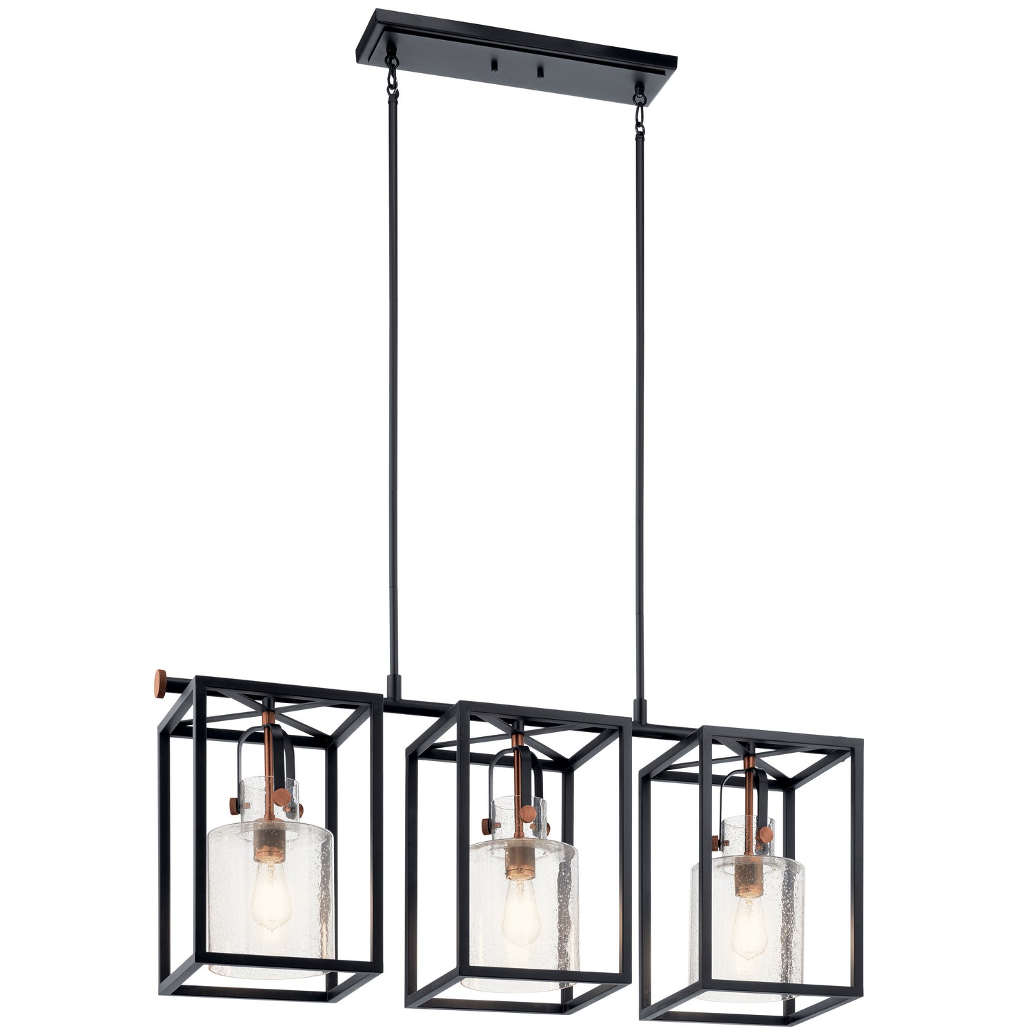 Kitner Linear Chandelier - 52033BK by Kichler from Cleveland Lighting