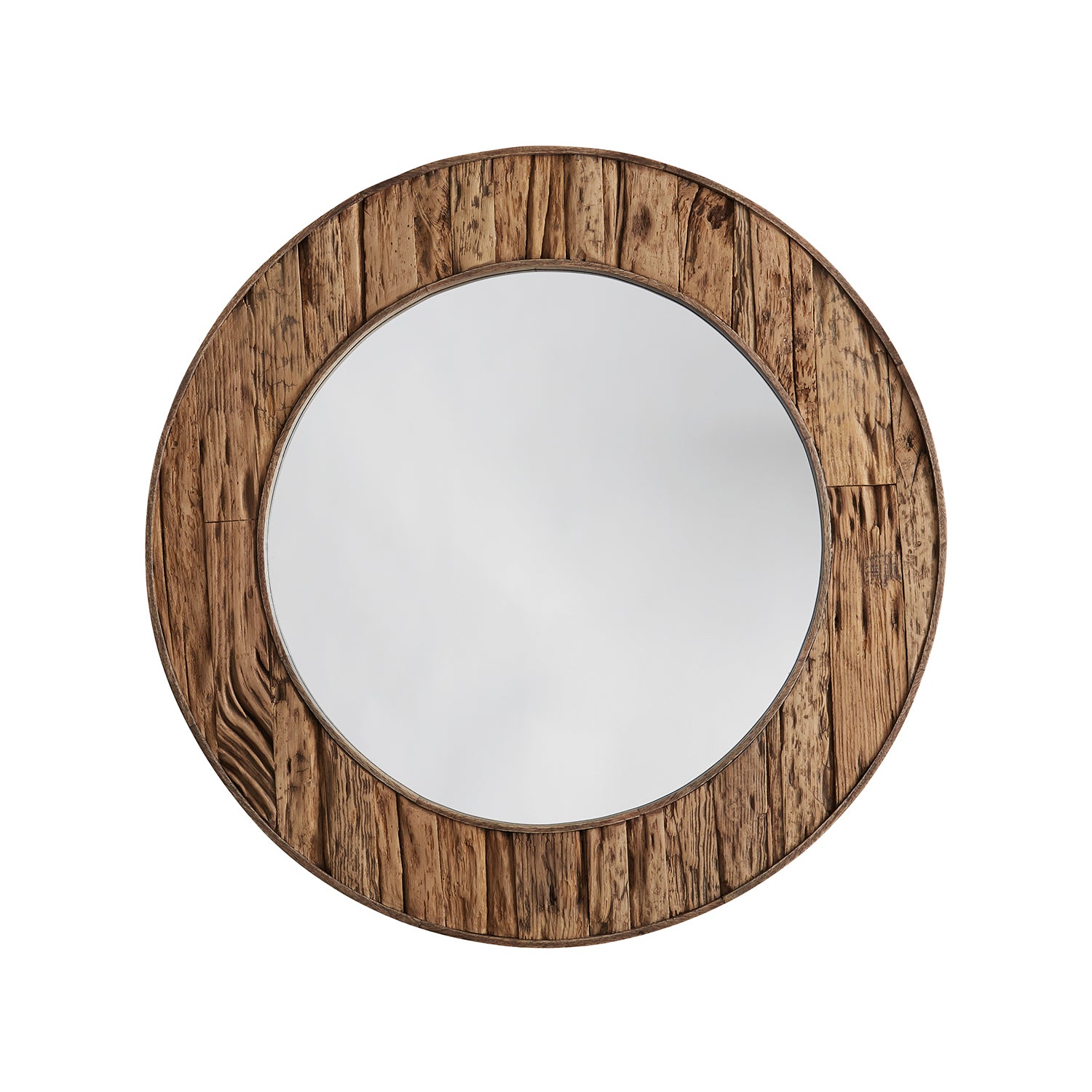 Round Reclaimed Railroad Ties Mirror - 740701MM by Capital Lighting ...