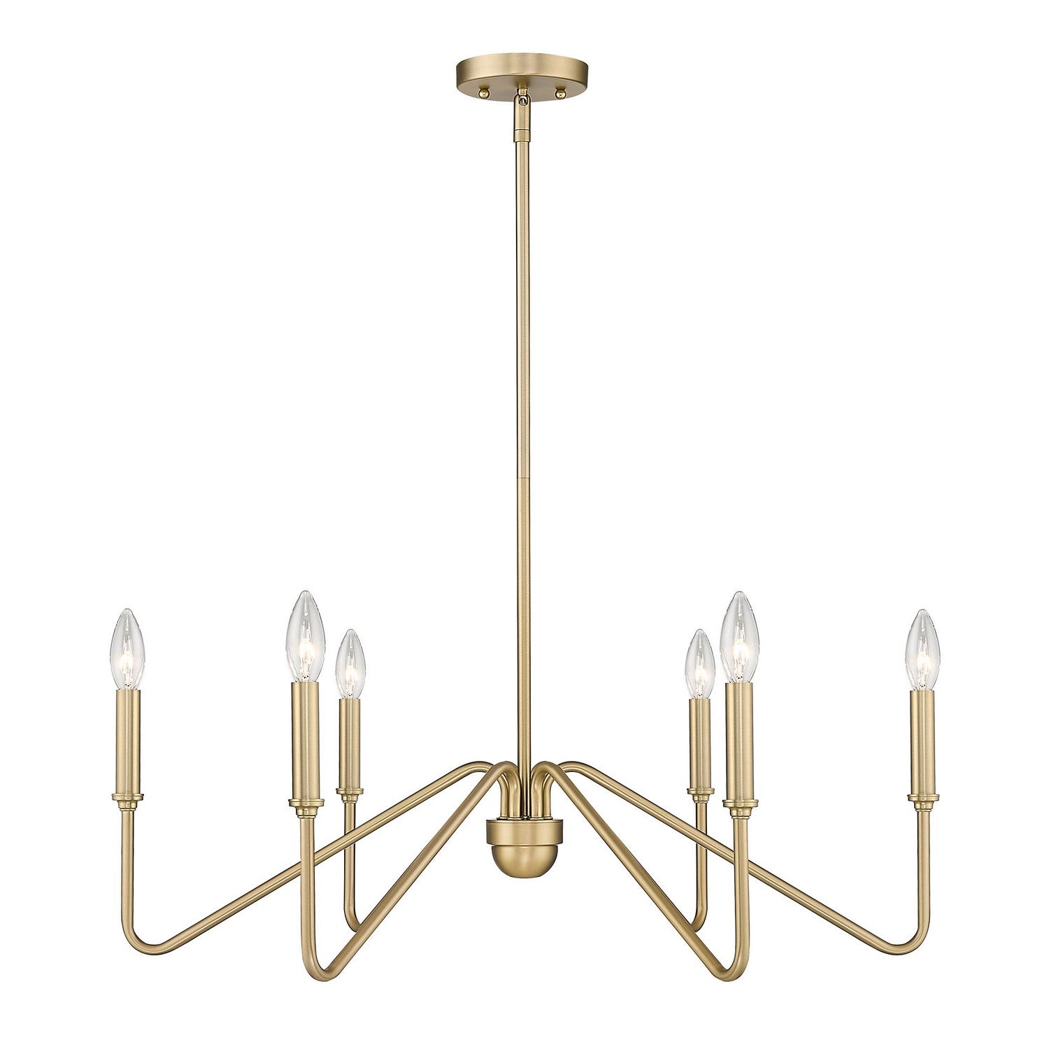 Kennedy BCB Chandelier - 3690-6 BCB by Golden from Cleveland Lighting