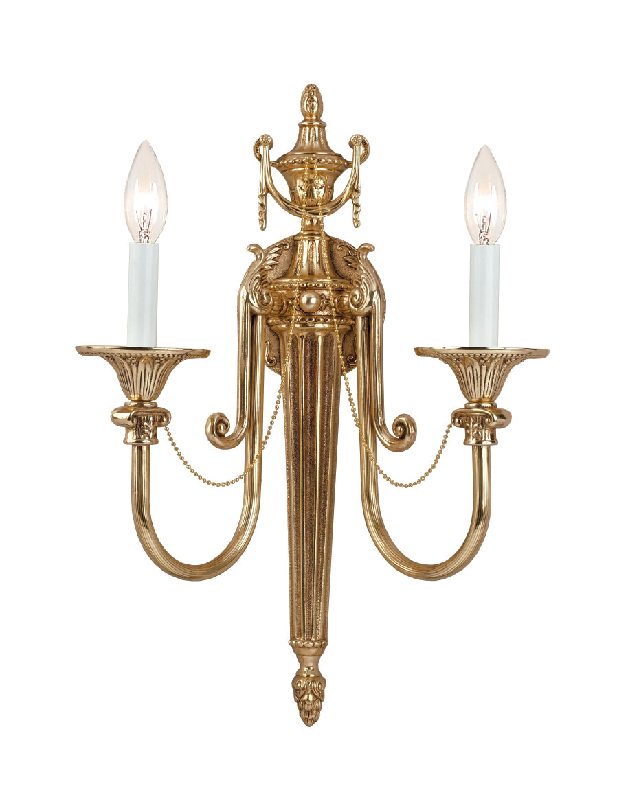 Langley Double Wall Sconce - 7002-OB by Crystorama from Cleveland Lighting