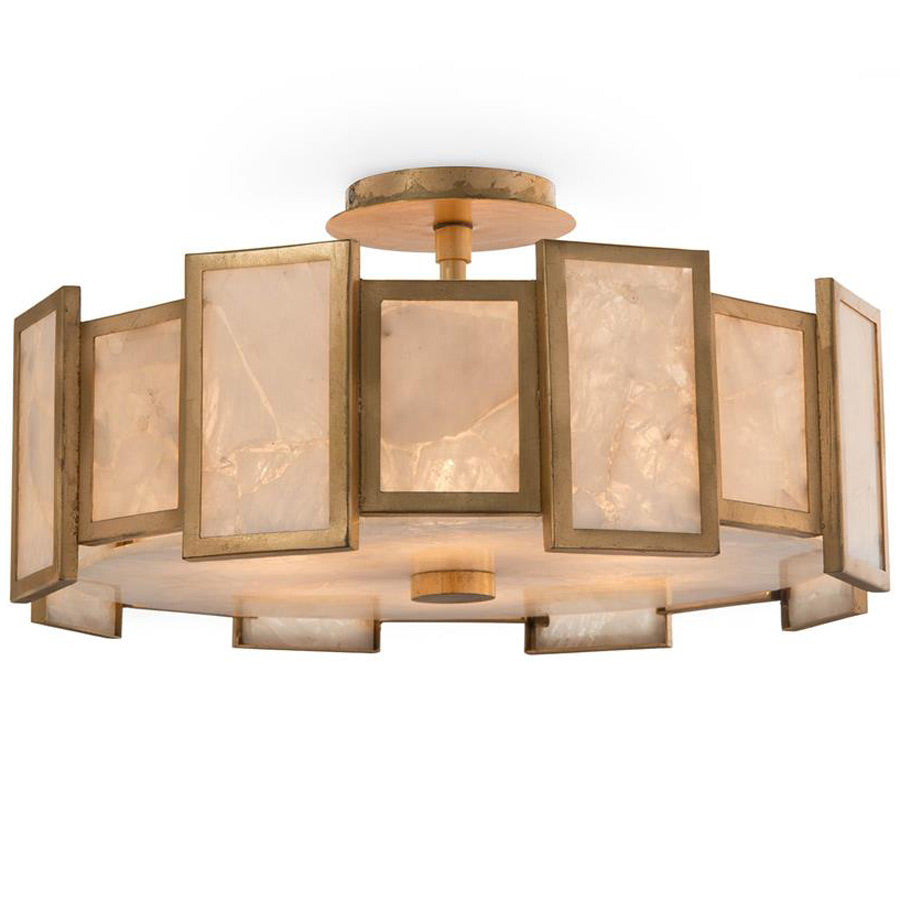 Calcite Panel Semi Flush Ceiling Light | John-Richard – Cleveland Lighting
