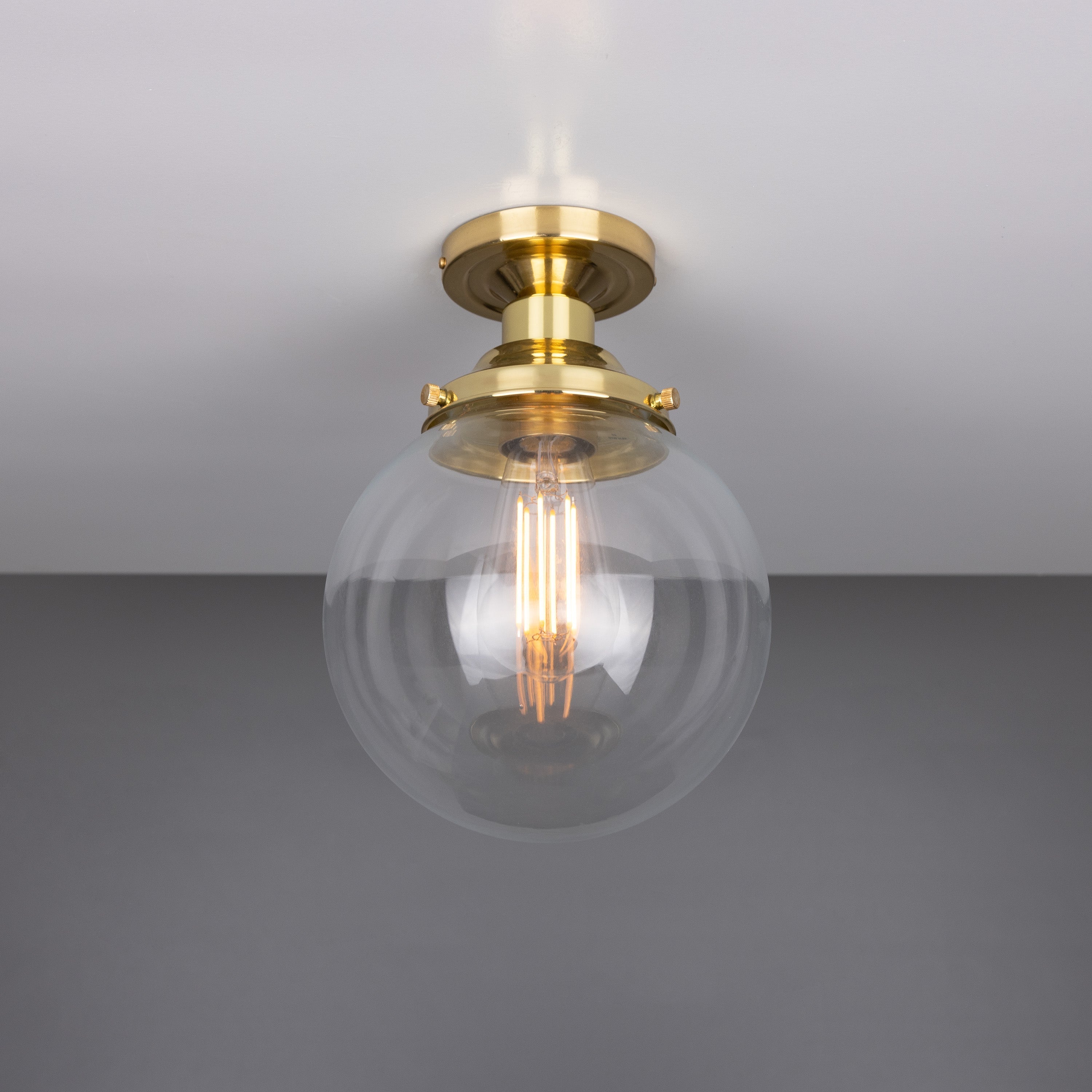 Riad 20cm Globe Ceiling Light by Mullan Lighting from Cleveland Lighting