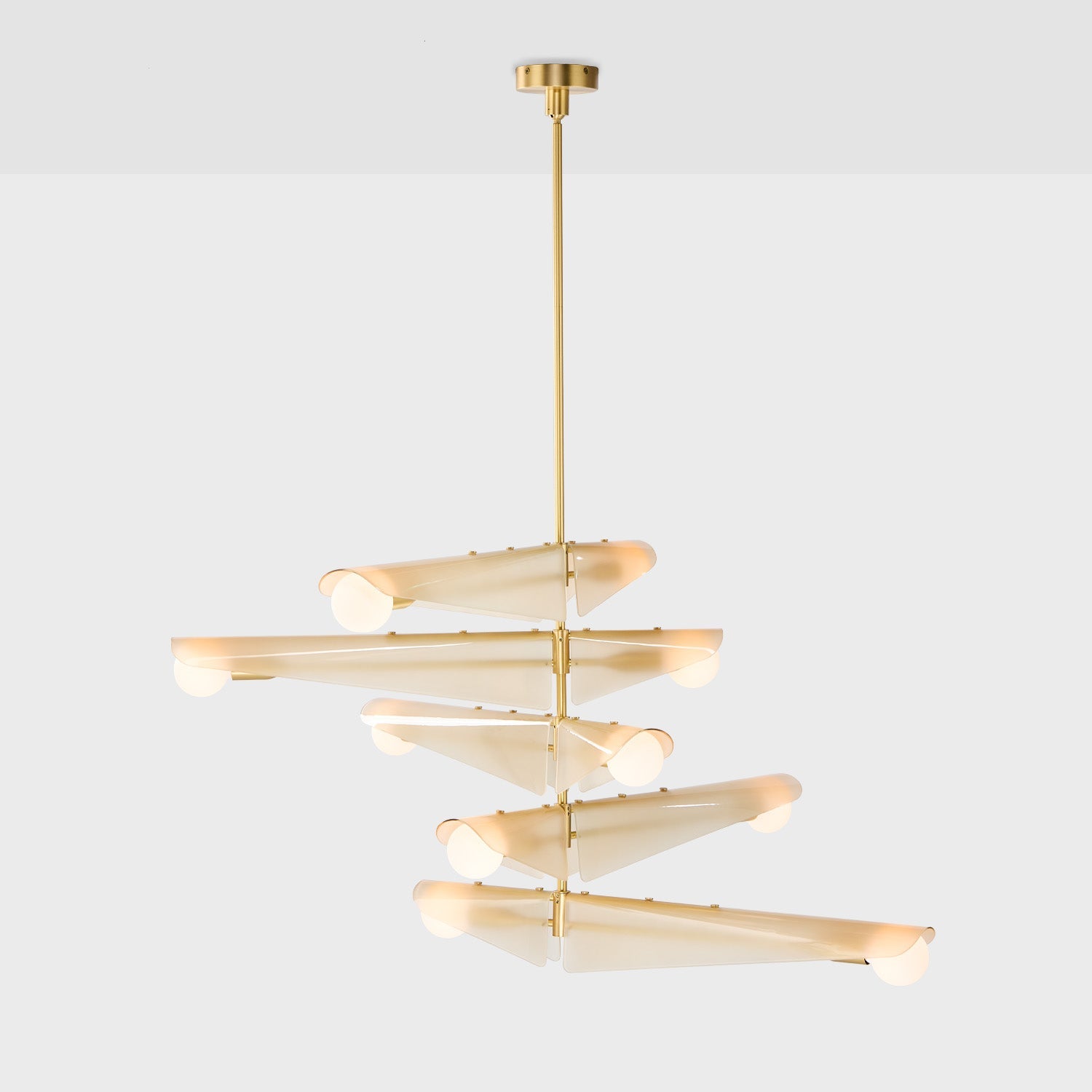 Sycamore Chandelier 5 Tiers in Dusk Pink | Tala – Cleveland Lighting