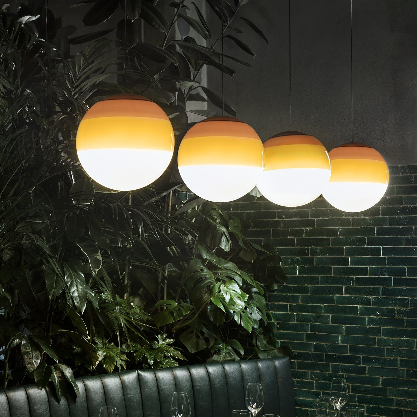 Dipping Light Rectangular Multi Light Pendant Light by Marset from ...