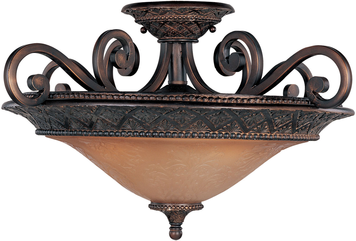 Symphony Semi-Flush Mount - 11241SAOI by Maxim from Cleveland Lighting