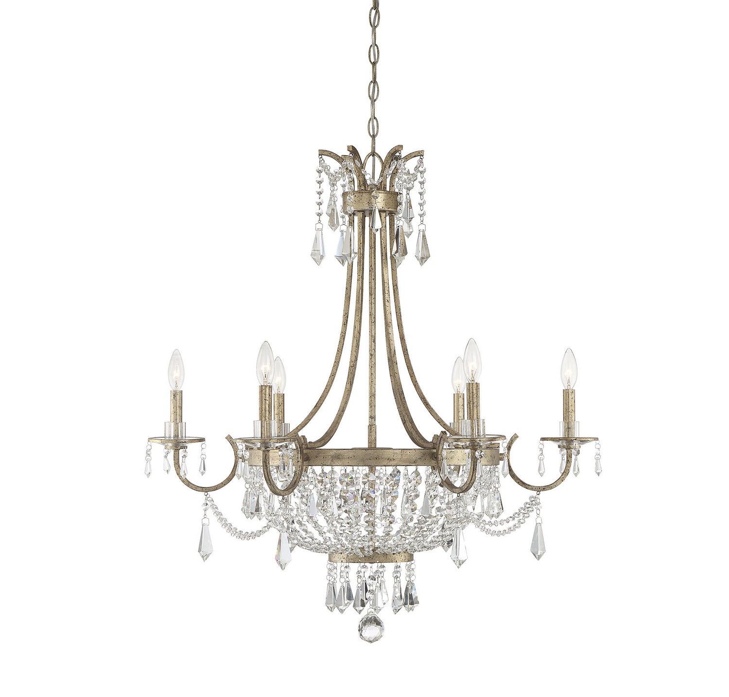 Claiborne Chandelier - 1-3060-6-60 by Savoy House from Cleveland Lighting