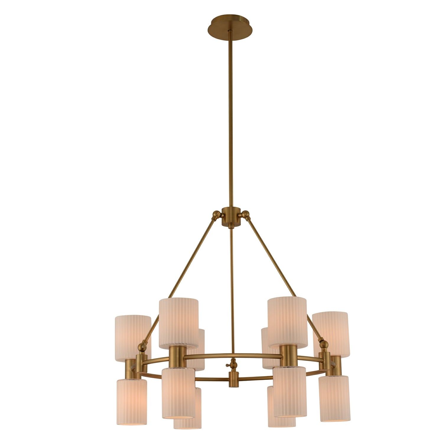 Harlowe Chandelier - 308470WB by Kalco from Cleveland Lighting